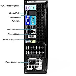 DELL Optiplex 790 Business High Performance DT Desktop Computer PC, Intel Quad Core i5-2400 3.1GHz Processor, 8GB DDR3, 2TB SATA, DVD, Windows 10 Home (Renewed)']