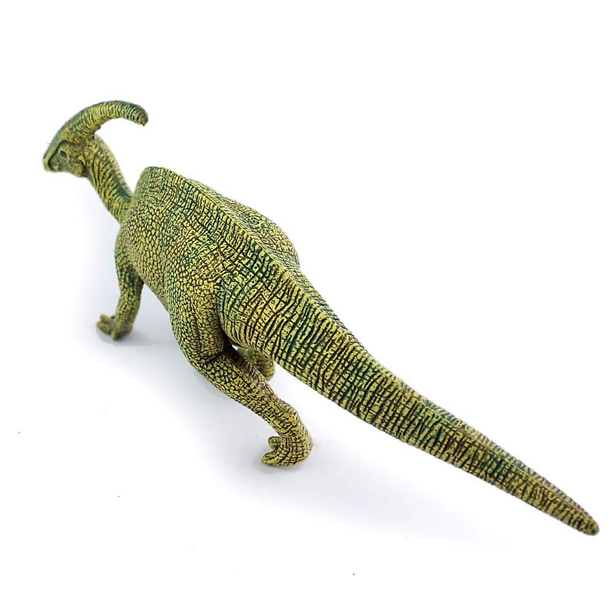 Gemini&Genius Parasaurolophus Dinosaur Toy for Kids, Parasaurolophus Dino Action Figure Toy - 7.5 Inches Length Dino Gift for 3-12 Years Old Kids (Green)