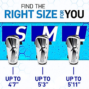 Franklin Sports Soccer Shin Guards for Youth + Adults - Superlight Shin Guards for Men, Women + Kids - (2) Shin Guard Set for Boys + Girls - Medium,White