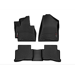 WeatherTech Custom Fit FloorLiners for Hyundai Tucson - 1st & 2nd Row (44816-1-2), Black