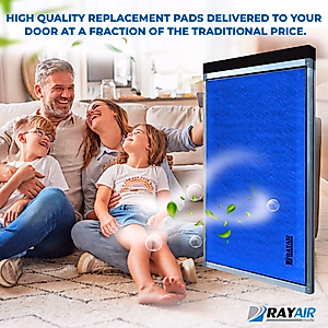 RayAir Supply 20x25 Replacement Filter Pads Compatible with Dynamic Air Cleaner 20X25 Refill (3 Pack)