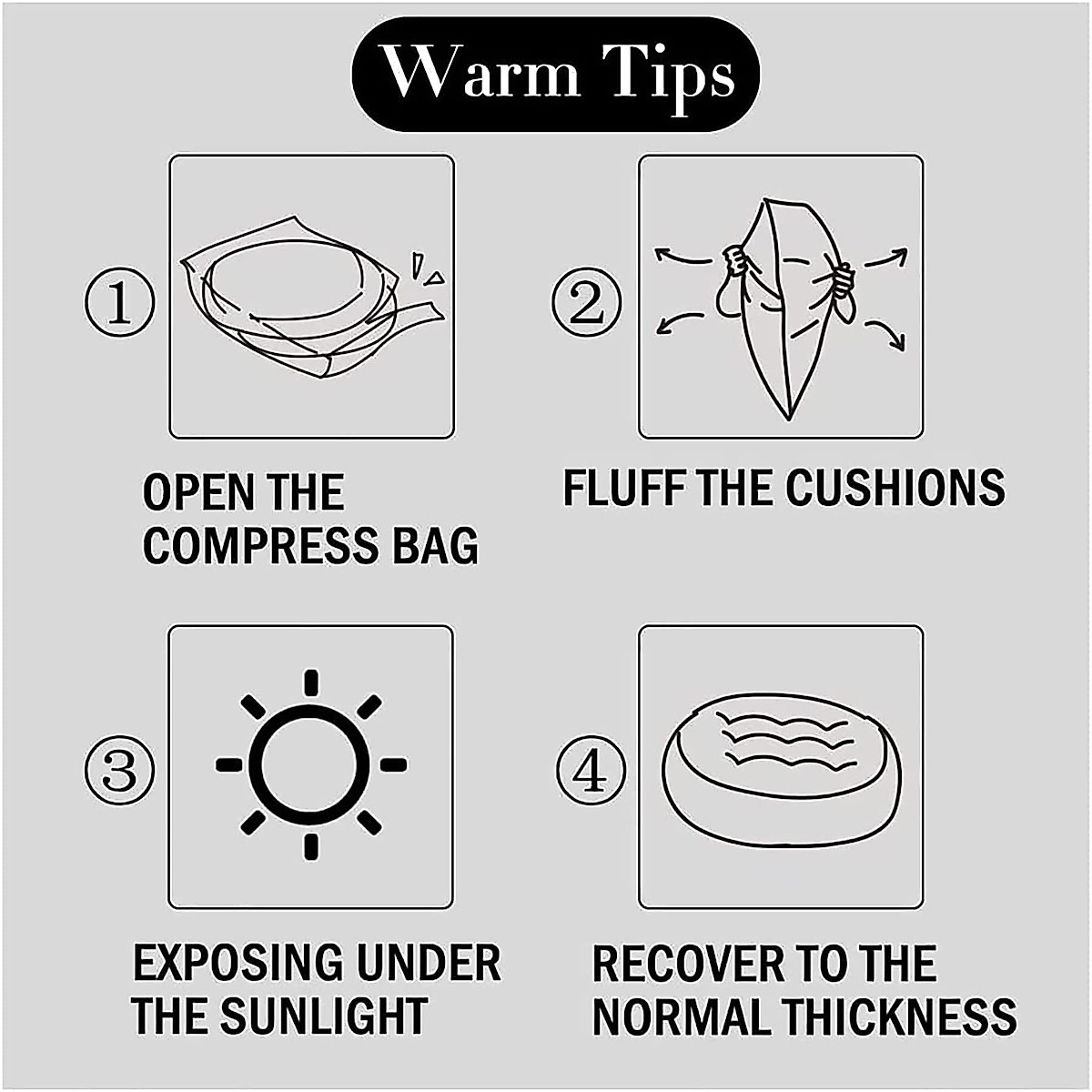 Chair Cushions for Dining Chairs 4 Pack-Kitchen Chair Cushions Set of 4,Chair Pads with Ties for Kitchen,Dining Room and Bedroom 2" Thickness 16 inch(Gray Arrow,4)