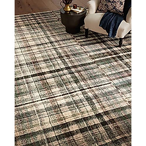 Loloi Chris Loves Julia x Humphrey Collection HUM-03 Forest/Multi, Contemporary 5'-0" x 7'-0" Area Rug feat. CloudPile™