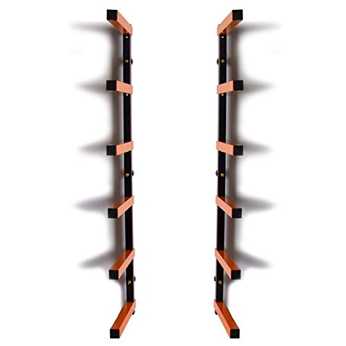 Six-Level 600 lb Capacity Lumber Storage Rack Wall-Mounted both Indoor and Outdoor Use Wood Organizer Rack