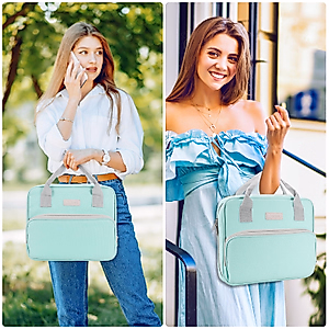 Bible Cover for Women, Losong Large Bible Carrying Book Case with Durable Handle & Multi-Pockets Organizer Church Tote for Girls Catholic Christian Gifts, Fits for Study Bible Protective Bag Leopard