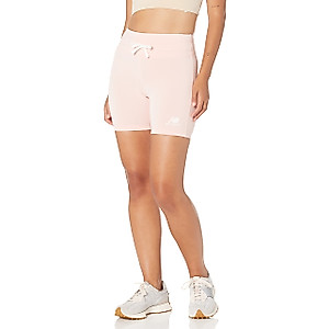 New Balance Women's NB Athletics Mystic Minerals Fitted Short, Pink Haze, Medium