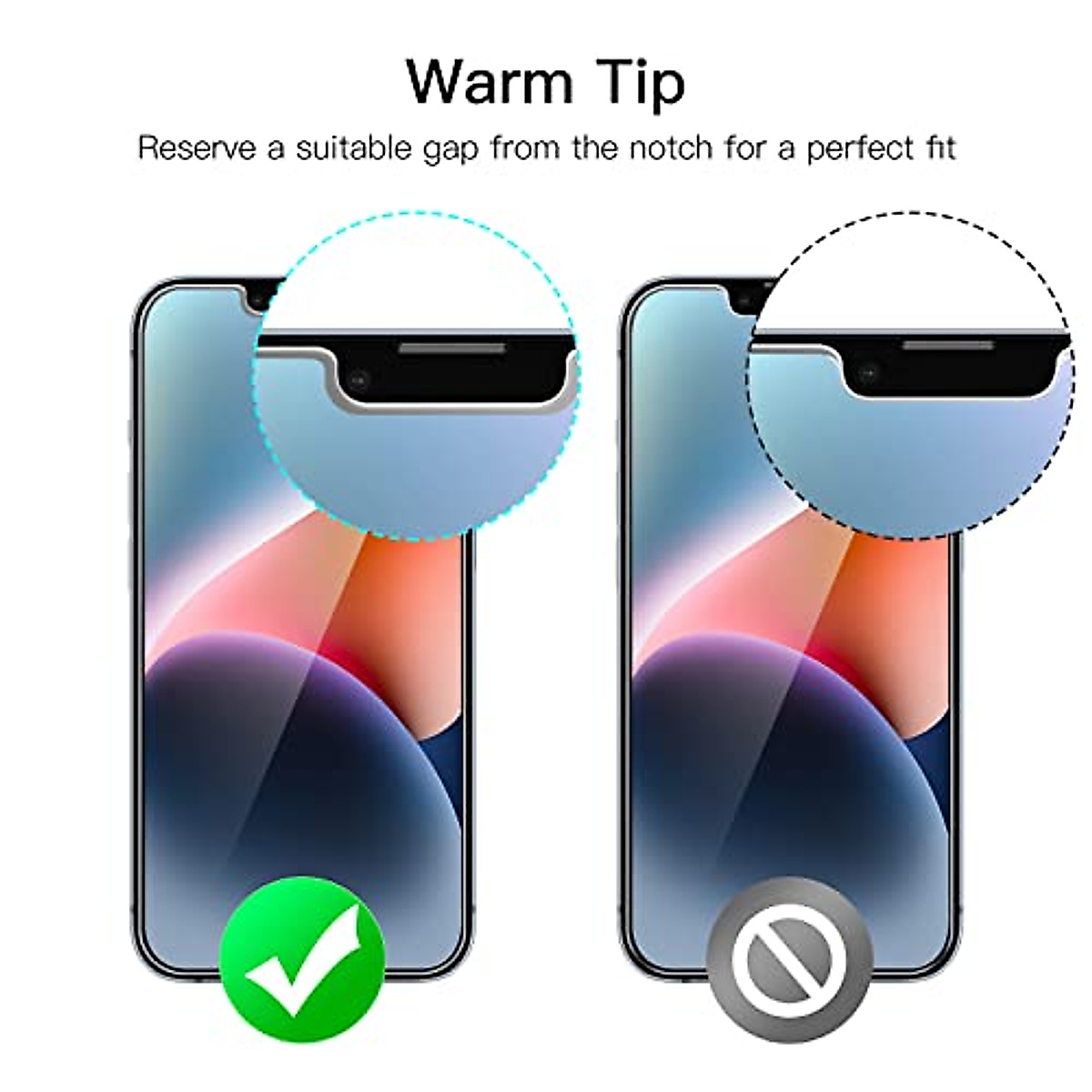 JETech Screen Protector for iPhone 14 6.1-Inch (NOT FOR iPhone 14 Plus 6.7-Inch), Tempered Glass Film, 3-Pack