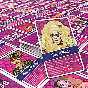 Top Drags Game - Trumps Card Game - Win Every Drag Queen to Win The Game - Suitable for Adults and Teenagers