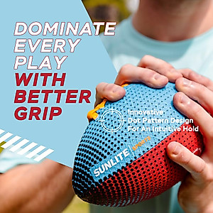 Sunlite Sports Waterproof Football, Outdoor Play, Pool Beach Lake Park Water Toy, for Kids Children Teens Adults