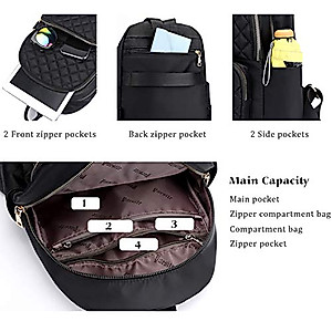 Segater® Women Backpack Purse Waterproof Nylon Shoulder Bag Casual Daypacks Ladies Anti-Theft Backpack