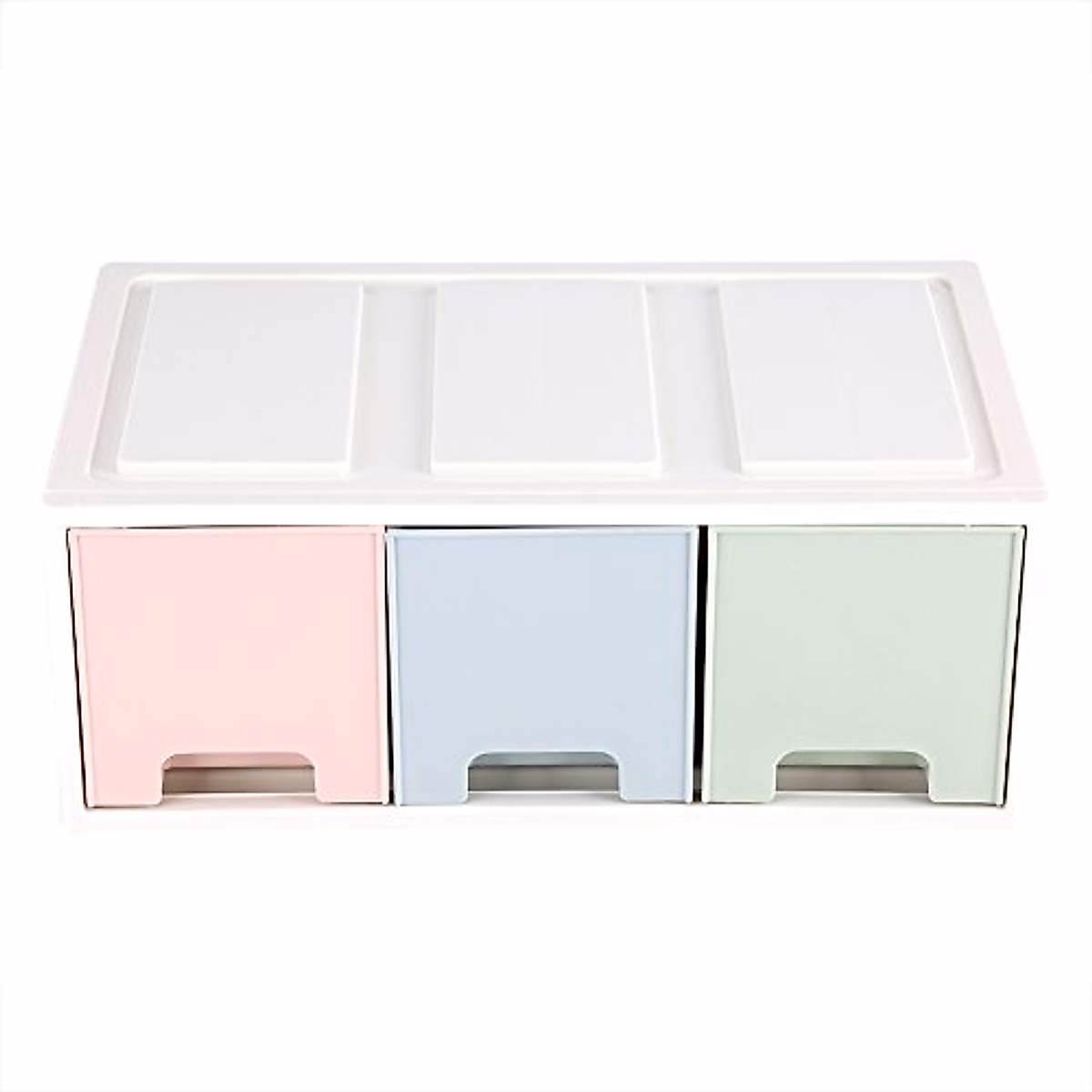 Stacking Storage Drawer, Plastic Storage Box Multi Grids Multifunctional Storage Container for Office Living Room Kitchen Bathroom(Triple-High)