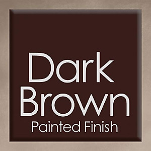 Lavish Home 5-Tier Ladder Bookcase - Freestanding Tiered Wood Bookshelf with Leaning Look - Decorative Shelves for Home and Office Storage (Brown)