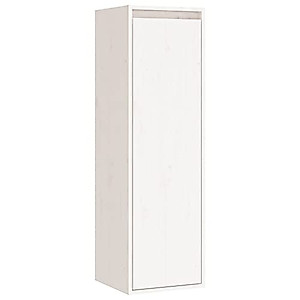 GaRcan 3X Solid Wood Pine TV Cabinets Home Indoor Living Room Entertainment Centre Wall Mounted Hanging Shelf Floating Storage TV Unit Stand Grey (White)