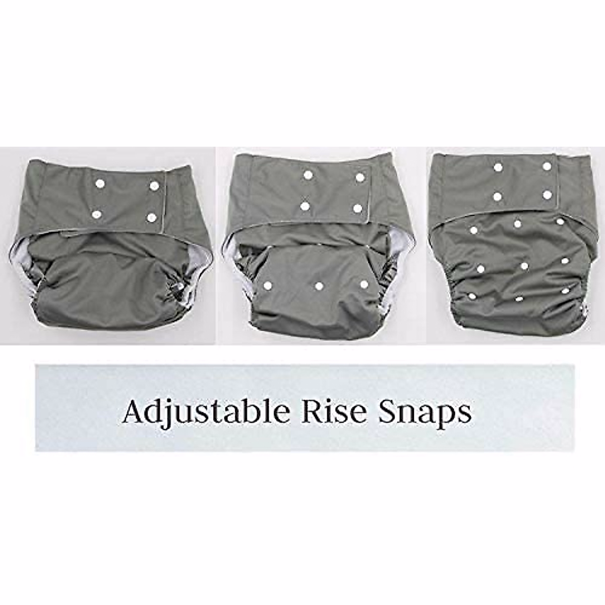 Kawaii Adult Cloth Diaper, Large Adult Nappy with 1 Super Absorbent Diaper Insert, Adjustable Reusable for Incontinence Leakproof Protective Underwear - Blue