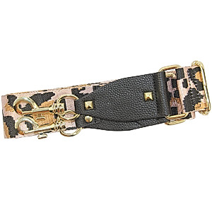 Cwibodu Wide Crossbody Strap for Purses/Handbag Guitar Style Adjustable Replacement straps (cacolor#2)