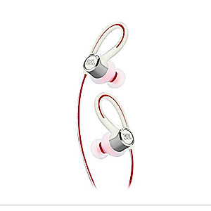 JBL Reflect Contour 2 Wireless Sport in-Ear Headphones with Three-Button Remote and Microphone - White