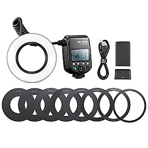 Godox MF-R76 Macro Ring Flash 5000K Ring LED Light Speedlite Flash Light for Canon Nikon Sony and Other DSLR Cameras