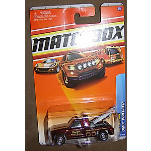 2010 MATCHBOX CITY ACTION #73 BURGUNDY PACIFIC WRECK & SALVAGE GMC WRECKER by Matchbox