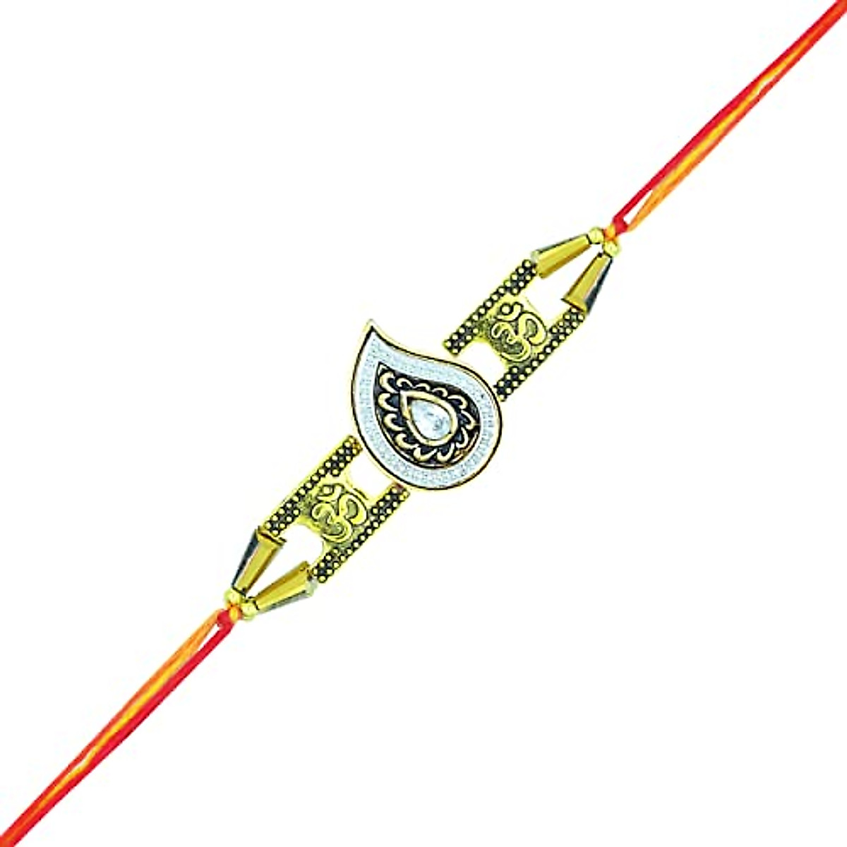 Rakhi for Brother Designer Rakhi with Beads Design Rakhi Raksha-Bandhan Gifts for Brother Sister (D27)