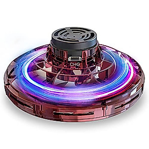 GESUNDHOME Hand Operated Drones for Kids or Adults, Flying Spinner Mini Drones, 360° Rotation Flying Ball Drones with Shinning LED Lights, Small UFO Toys for Indoor Outdoor Boys Girls Gift