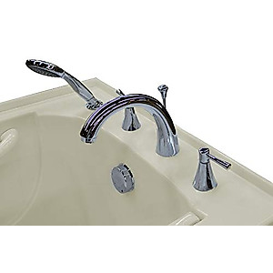 Meditub MT3260RWS 32 by 60 by 40-Inch Walk In Soaker Bathtub Spa Right Side Door, White