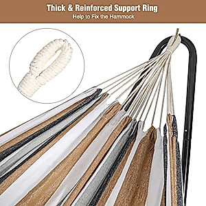 RedSwing Double Hammock with Stand, 2 Person Heavy Duty Steel Hammock Stand, Portable Standing Hammock for Indoor Outdoor Backyard Patio, 330lbs Capaticy