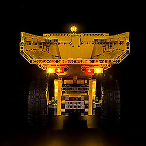 T-Club Upgrade Light Kit LED Lights for Lego 42114 Technic 6x6 Volvo Articulated Hauler RC Truck (Not Include Lego Model) (Upgrade Style)
