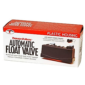 Little Giant Trough-O-Matic® Stock Water Tank Float Valve Controlled Watering Tank with Plastic Housing and Expansion Brackets (Item No. TM825T)