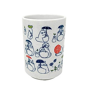 Benelic My Neighbor Totoro Dondoko Dance Large Japanese Teacup - Official Studio Ghibli Merchandise,12 ounces