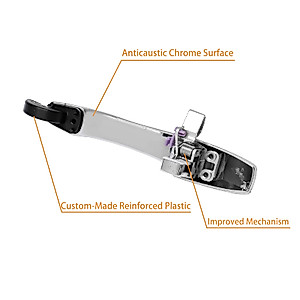Exterior Door Handle Set, Compatible with 2005-2010 Chrysler 300 300C, 2005-2008 Dodge Magnum, 2007 Dodge Charger, Front & Rear Left Driver & Right Passenger Outside, CH1310142, 5065801AG, 4589009AH