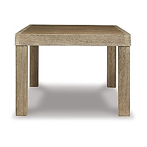 Signature Design by Ashley Outdoor Silo Point Eucalyptus Patio Coffee Table, Brown