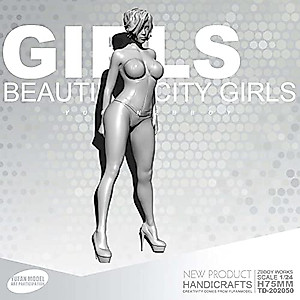 1/24 Resin Figure Kits Runway Girl Resin Soldier Model self-Assembled TD-202050