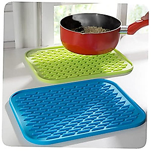 Holibanna Dining Room Table Decor Dining Table Decor Table placemats Dinner Table Decor Office Desk Decorations Coasters for Dining Table Silicone Table mat Cooking mat Square Silicone pad