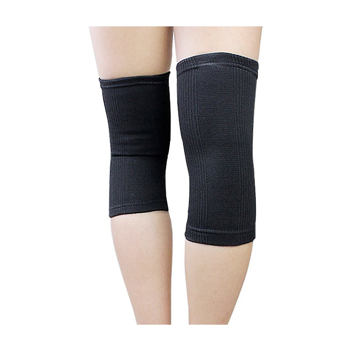 MAIBU Protective Volleyball Knee Pads Thick Sponge Anti-Collision Kneepads Protector Non-Slip Wrestling Dance Knee Pads Support Sleeve for Outdoor Sport(1 Pair,Black)