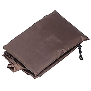zhuolong Outdoor Deck Box Cover,Garden Waterproof UV Proof Storage Box Protective Cover (123x62x55cm)(Coffee)