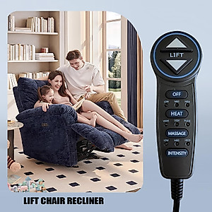 Kroshine Lift Chair Power Recliner Replacement 6 Button 5 Pin Prong MLSK55-A1 Hand Control Handset Remote