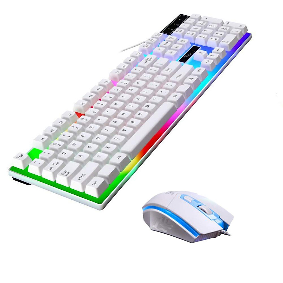 Game Keyboard keboard for Gaming USB Computer Keyboard Office Keyboard Gaming Keyboard Mechanical Keyboard Lighted Keyboard LED Keyboard USB Keyboard White Mouse and Keyboard Wired