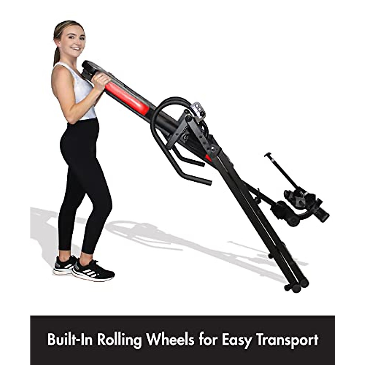 Health Gear ITM5500 Advanced Technology Inversion Table With Vibro Massage & Heat - Heavy Duty up to 300 lbs., Black/Red