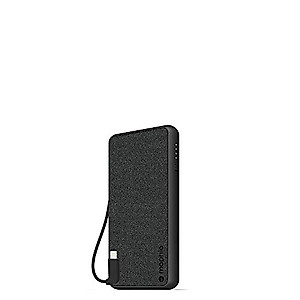 mophie powerstation Plus (6,000mAh) - Built in Micro USB and Lightning Cables - Black (401101662)