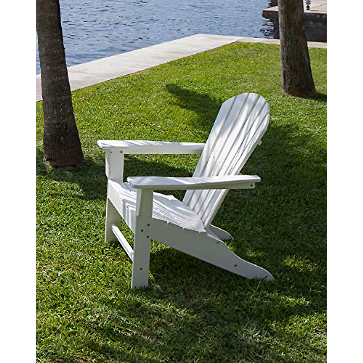 POLYWOOD SBA15GY South Beach Adirondack Chair