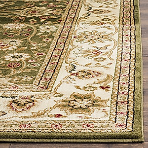 SAFAVIEH Lyndhurst Collection 2'3" x 6' Sage / Ivory LNH212C Traditional Oriental Non-Shedding Living Room Entryway Foyer Hallway Bedroom Runner Rug