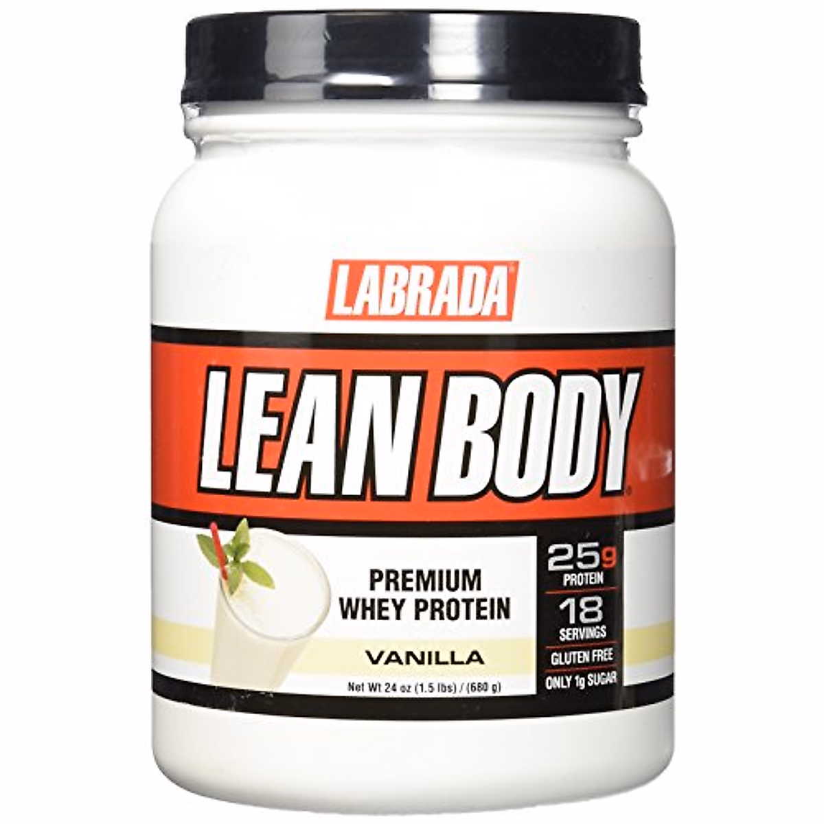 Labrada Nutrition Lean Body Premium Whey Protein, Vanilla, 24 Ounce
