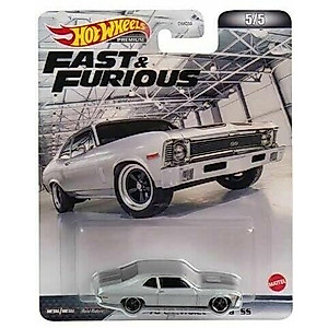 Hot Wheels Premium Fast & Furious 2022 Complete Set of 5 Diecast Vehicles from DMC55-957J Release