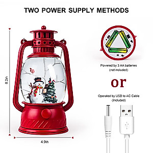 Christmas Musical Snow Globe Lantern