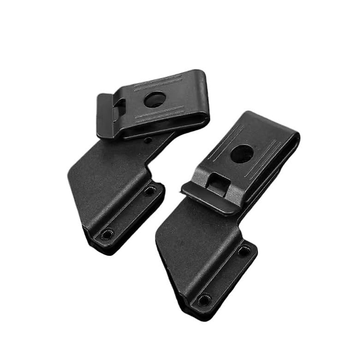 1PC 360° Rotatable Pocket Clip with Screws Fit for Kydex Sheath Knife Case, Universal Back Clip Replacement Accessory