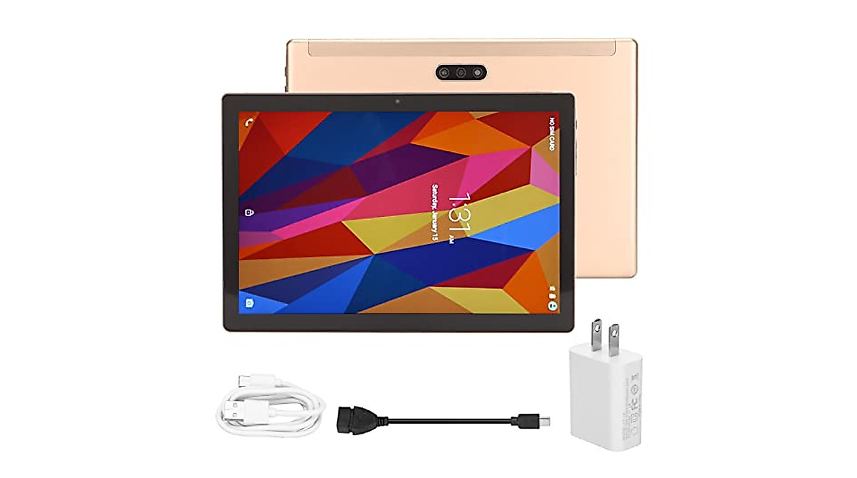 Gold Tablet with HD IPS Screen & Octa Core CPU