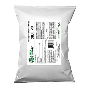 10-0-20 Emerald Lawn Fertilizer - 45% XCU Slow-Release, 10% Iron and GreenTRX Bios (1 Bag Covers up to 5,000 sq. ft.)