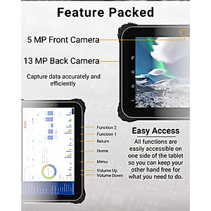 Minno Maverick Rugged 10" Android 10 Tablet | 4GB/64GB | Slim Design with Physical Buttons | LTE (Unlocked AT&T & T-Mobile) (A10M10- Maverick A10)
