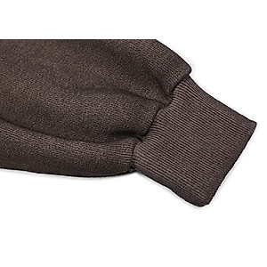 Wgooyheya Women Y2K Portrait Print Hoodie Crop Tops Long Sleeve Zipper Cardigan Sweatshirt with Pocket (D-Brown, Large)