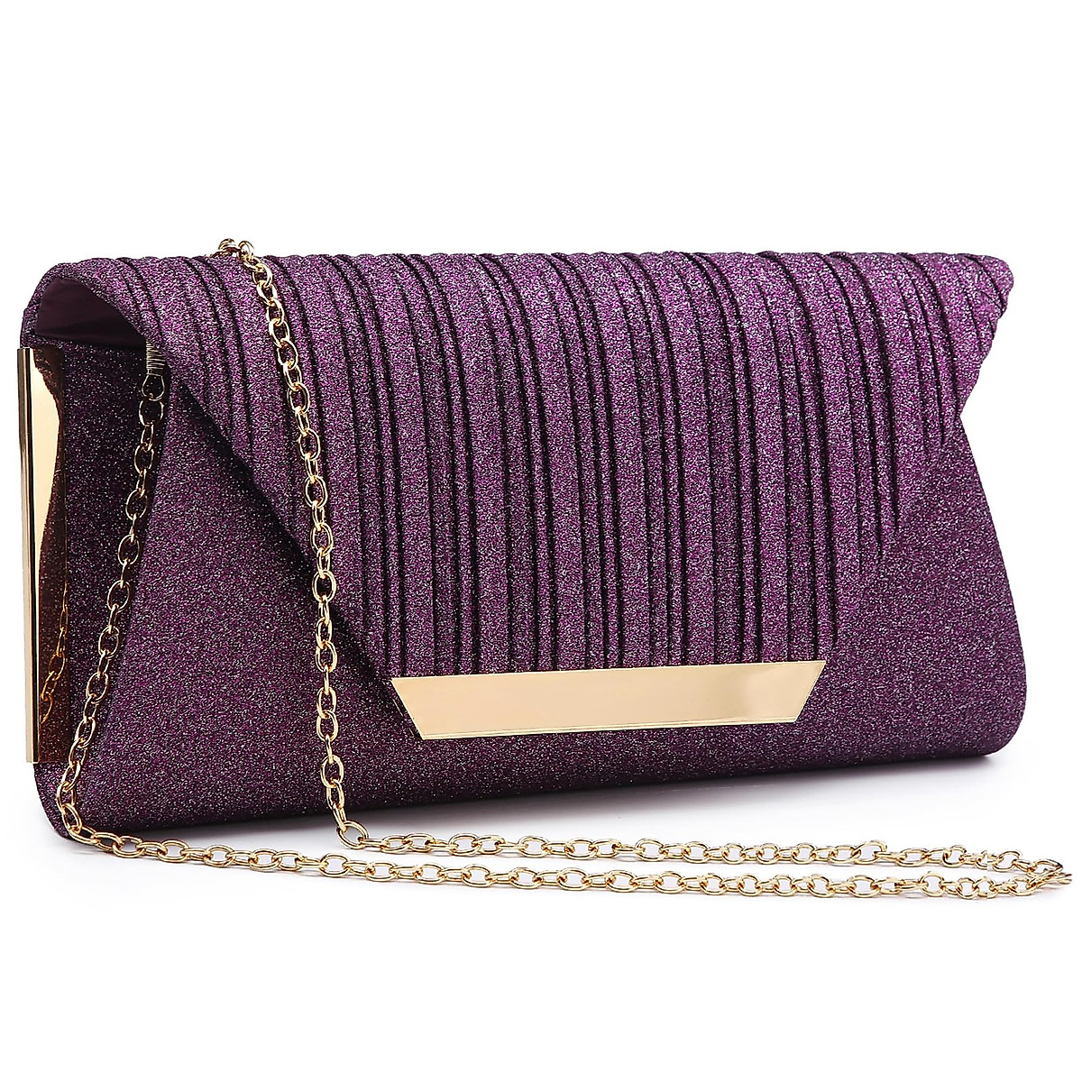 Dasein Women Evening Bags Wedding Purses Handbags Party Clutches Cocktail Prom Formal Clutch with Glitter